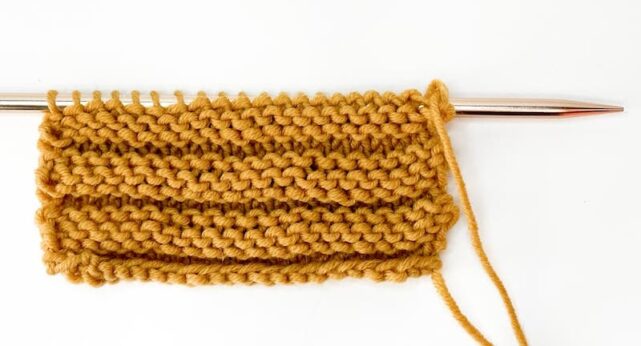 Le point de godron au tricot